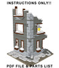 Purchase custom Lego instructions: WWII Ruined Factory